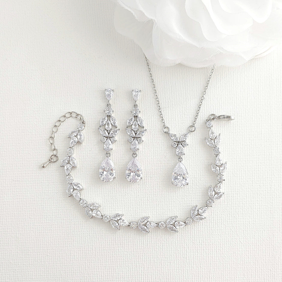 Bridal Jewelry Sets | Shop Matching Earrings, Necklace, Bracelet Sets ...